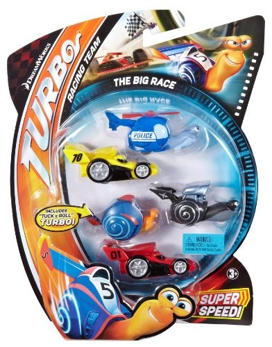 Mattel Dreamworks Turbo Movie Moments Shell Racers The Big Race Vehicle ...