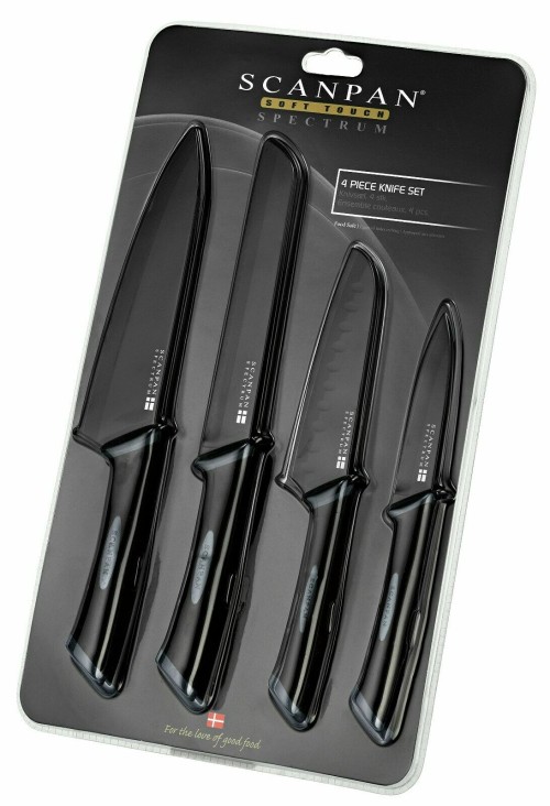 Scanpan Spectrum Knife Set, 4pc (Black/Grey) | Buy online at The Nile
