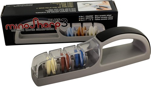 Global MinoSharp 3 Stage Ceramic Water Knife Sharpener | Buy online at ...