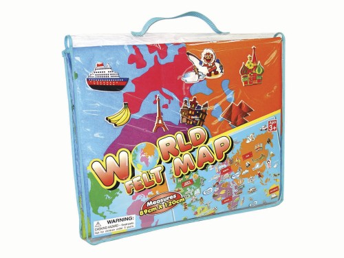 Felt Creations Giant World Felt Map | Buy online at The Nile