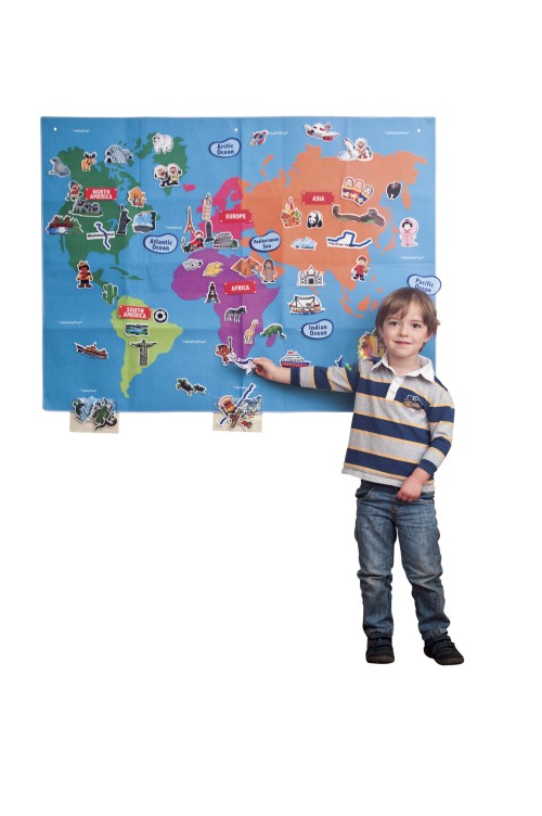 Felt Creations Giant World Felt Map | Buy online at The Nile