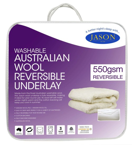 Jason Australian Wool 550GSM Reversible Underlays - Single | Buy online ...