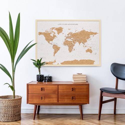 Splosh Travel Board World Map - Large | Buy online at The Nile