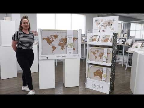 Splosh Travel Board World Map - Large | Buy online at The Nile