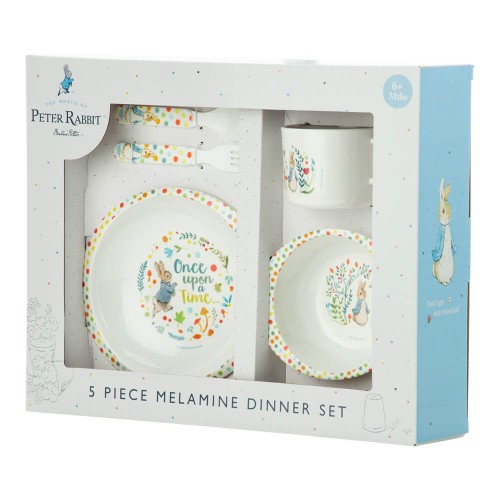Beatrix Potter Peter Rabbit Melamine Dinner Set, 5 Piece | Buy online ...